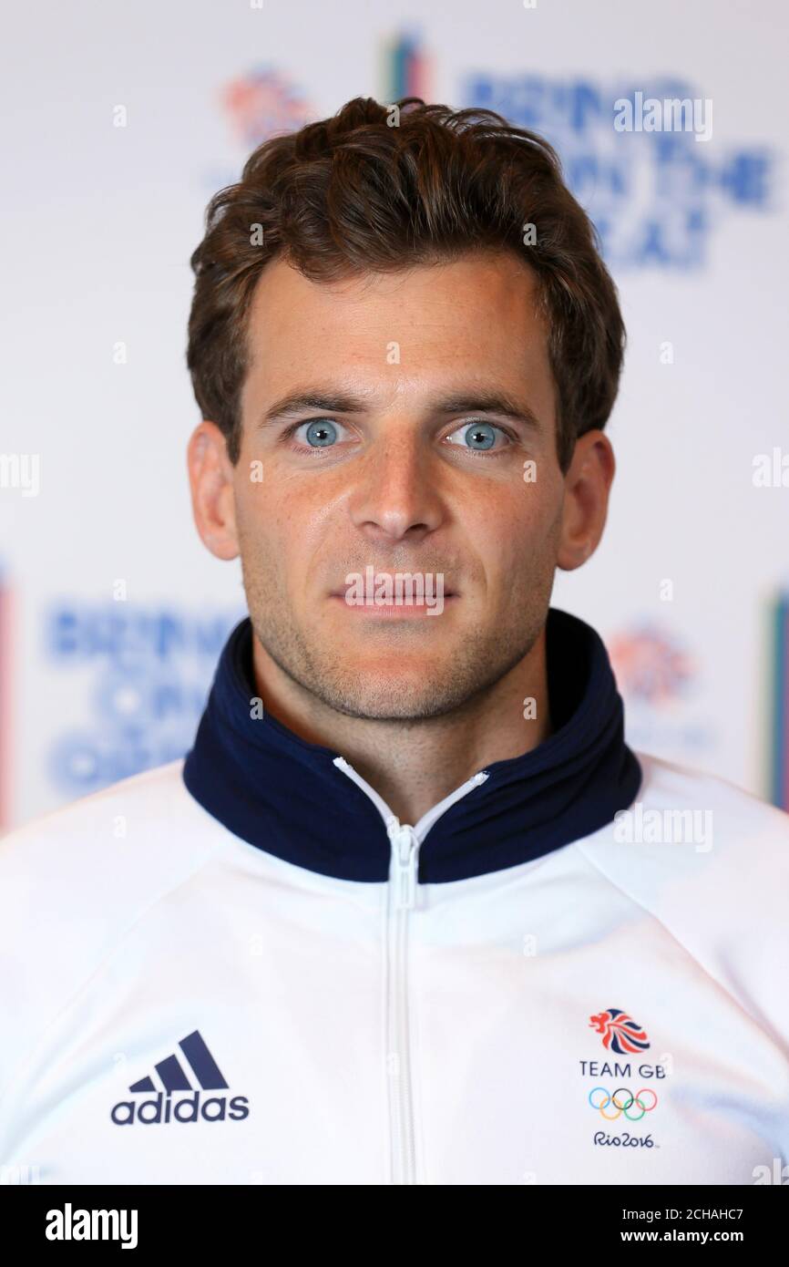 Team GB hockey player Alastair Brogdon during the kitting out session ...