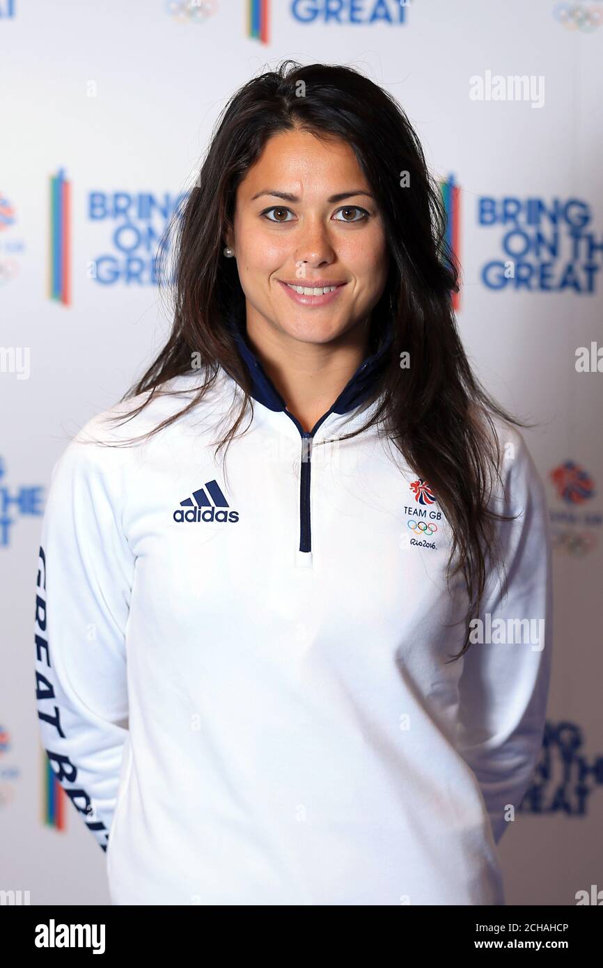 Team gb hockey player sam quek kitting out session nec hi-res stock ...