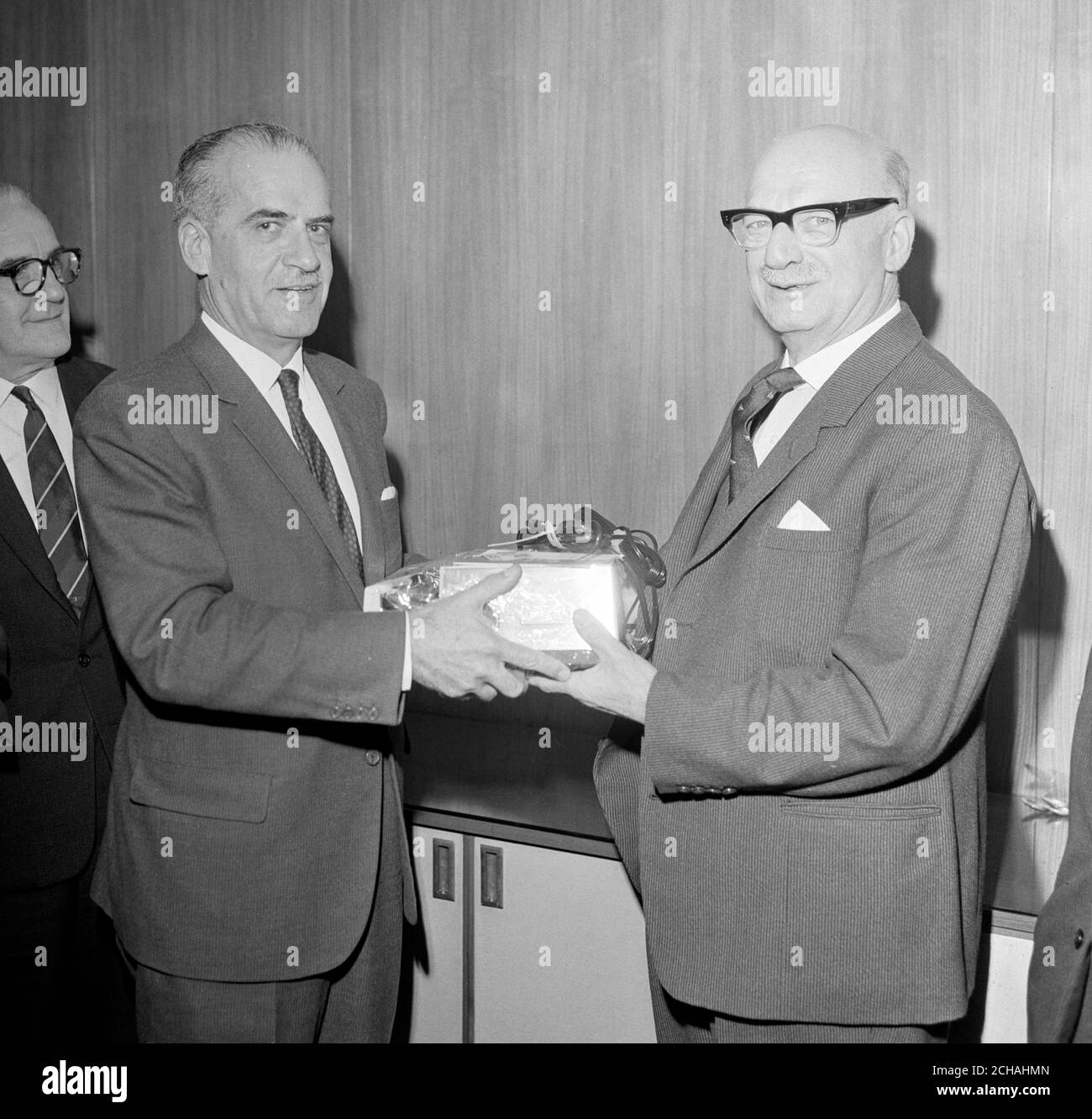 Presentation to Mr Hodges Stock Photo - Alamy