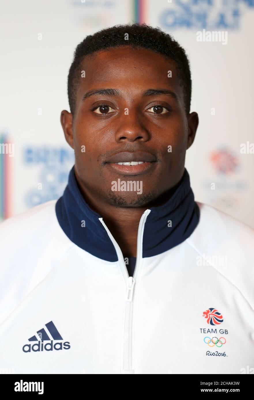 Sprinter Harry Aikines-Aryeetey during the Team GB Kitting Out session ...
