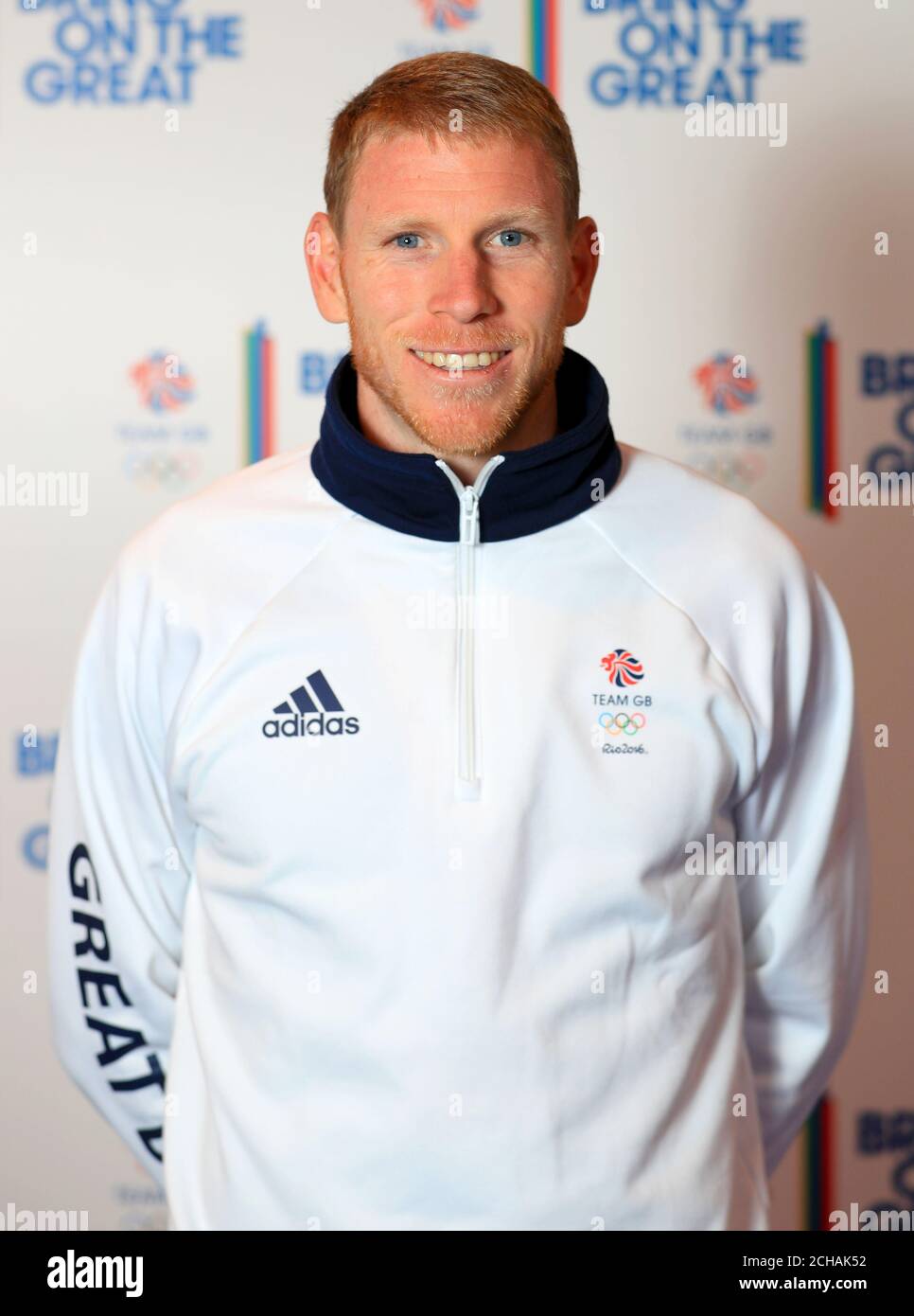Runner Andy Vernon during the Team GB Kitting Out session at the NEC ...