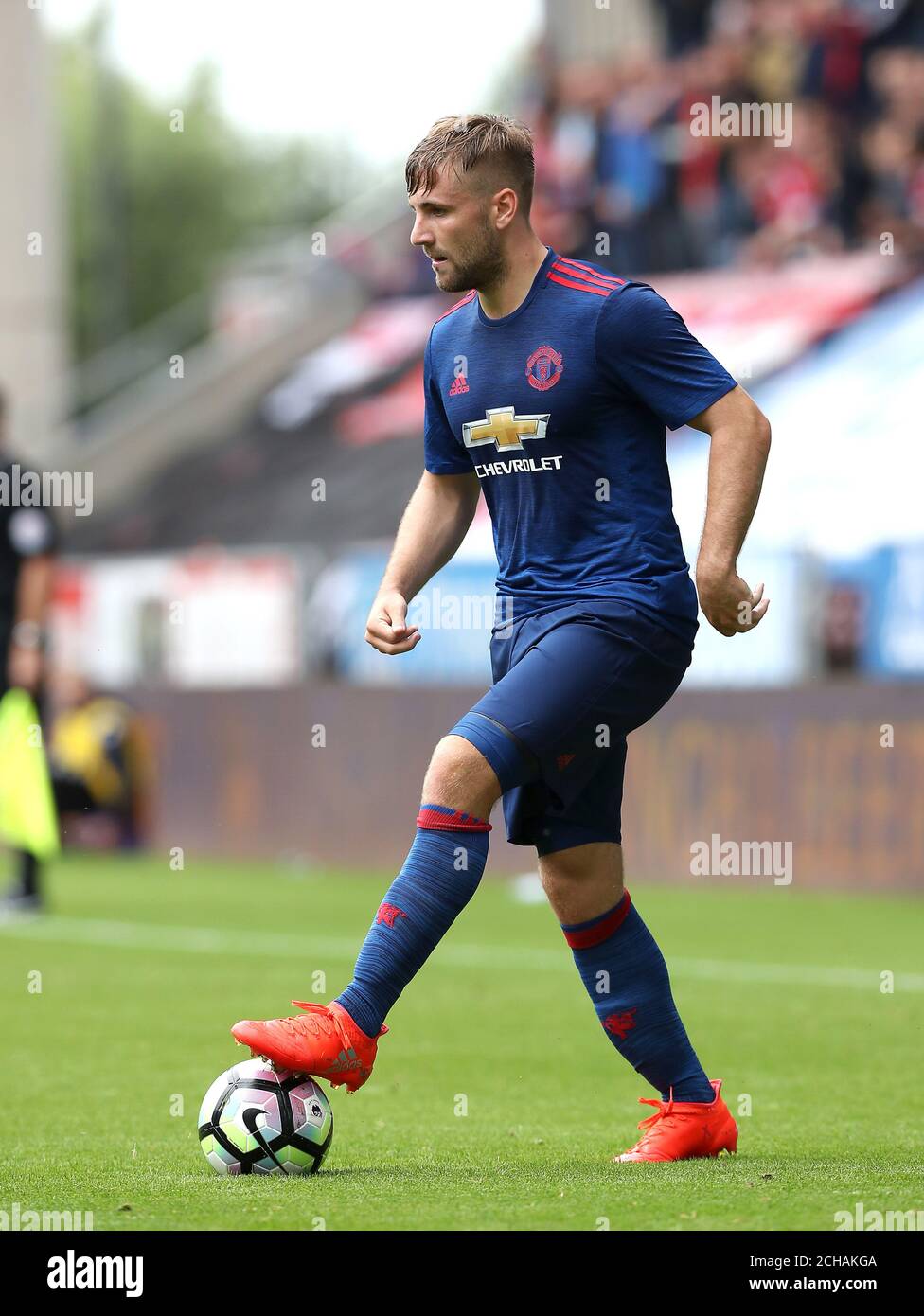 Manchester United's Luke Shaw Stock Photo - Alamy