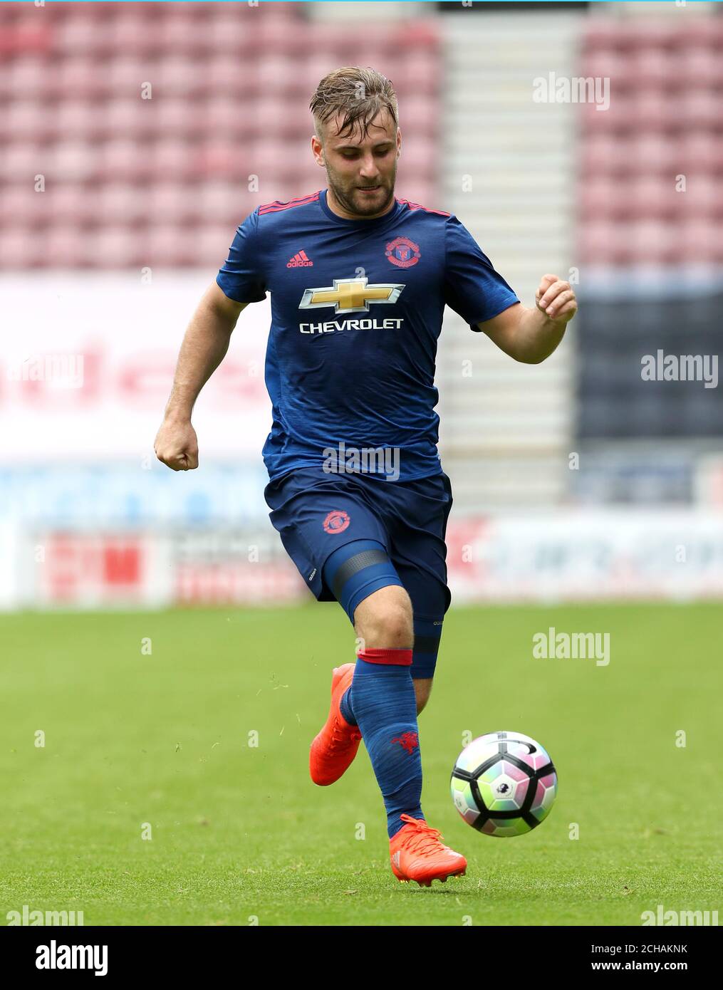 Manchester United's Luke Shaw Stock Photo - Alamy