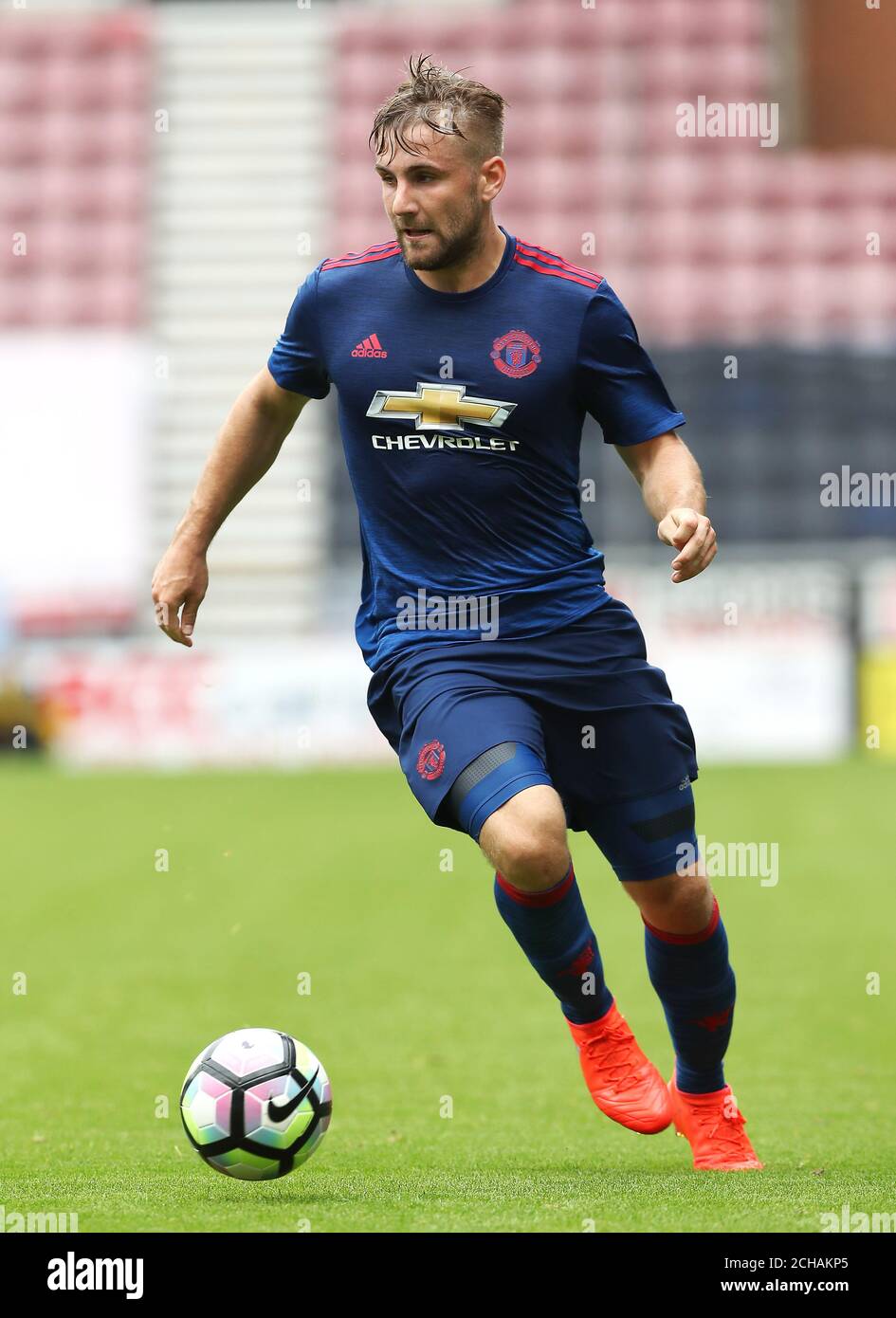 Manchester United's Luke Shaw Stock Photo - Alamy