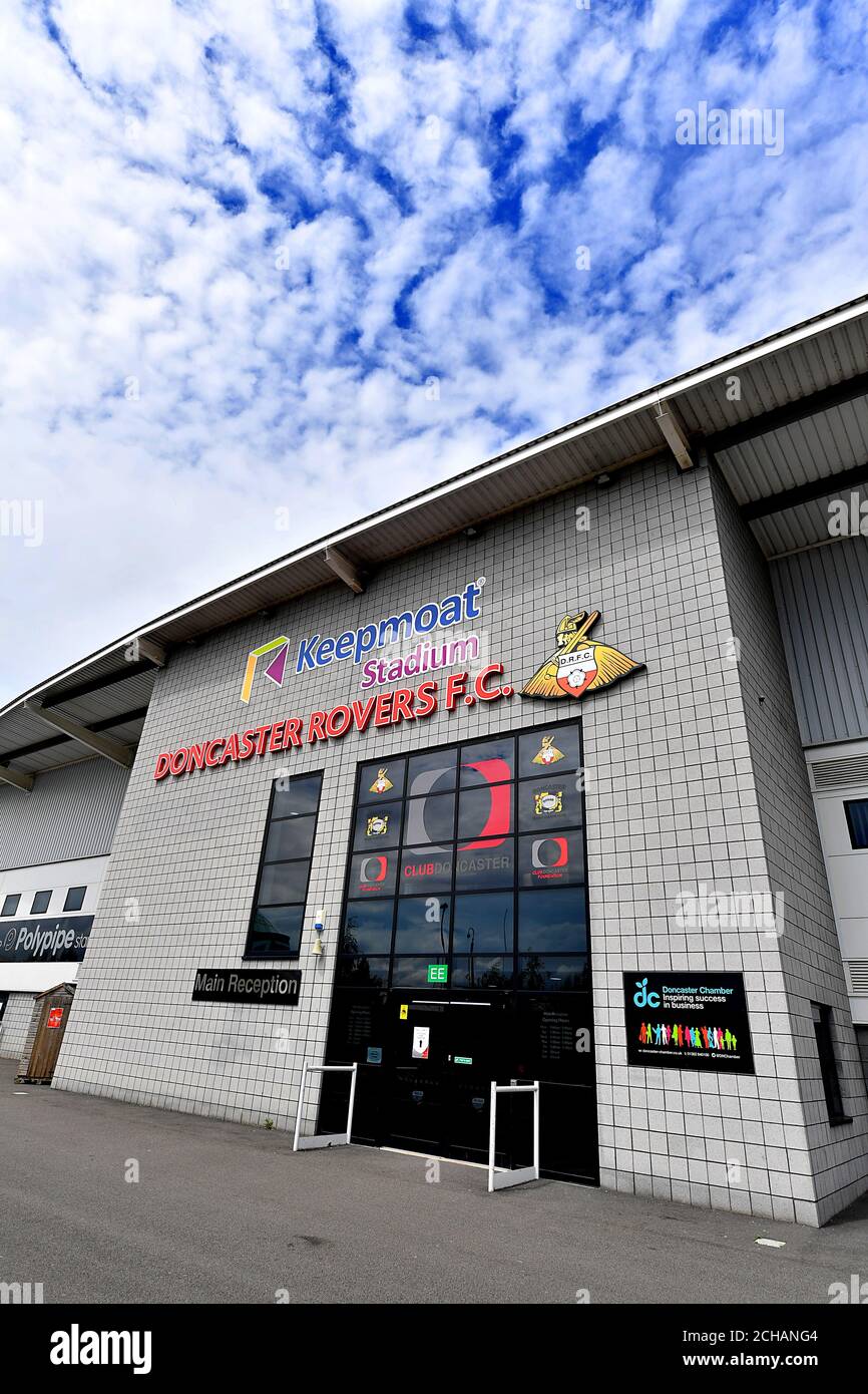 General view of the exterior of The Keepmoat Stadium Stock Photo - Alamy