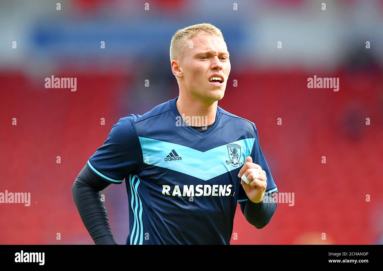 Viktor Fischer, Middlesbrough Stock Photo - Alamy