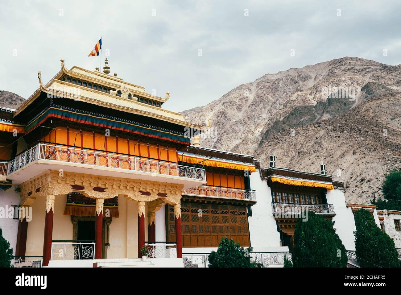 Samstanling Tibetan monastery in Nubra Valley, Sumur, Ladakh region ...
