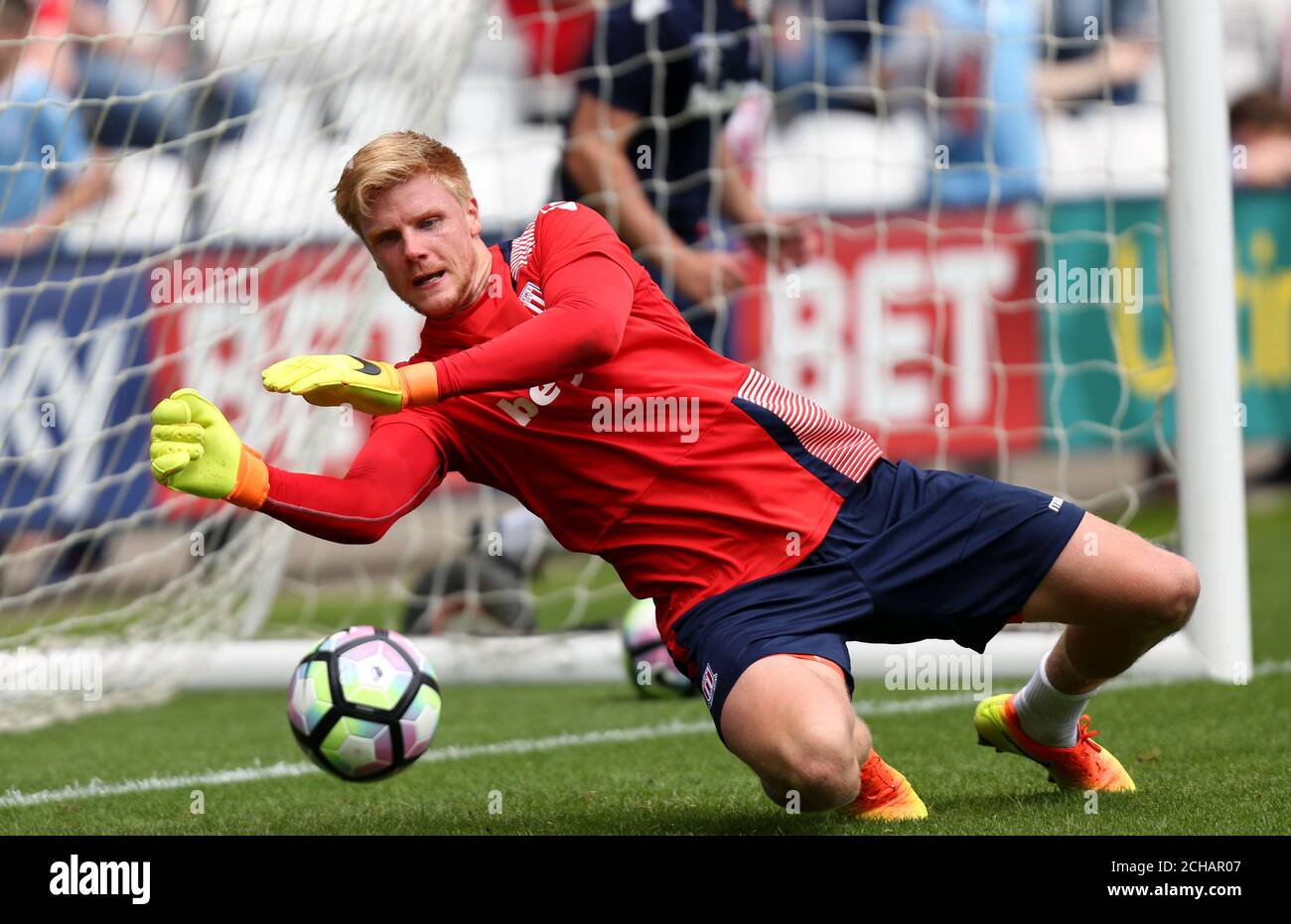 Stoke City goalkeeper Jakob Haugaard Stock Photo - Alamy