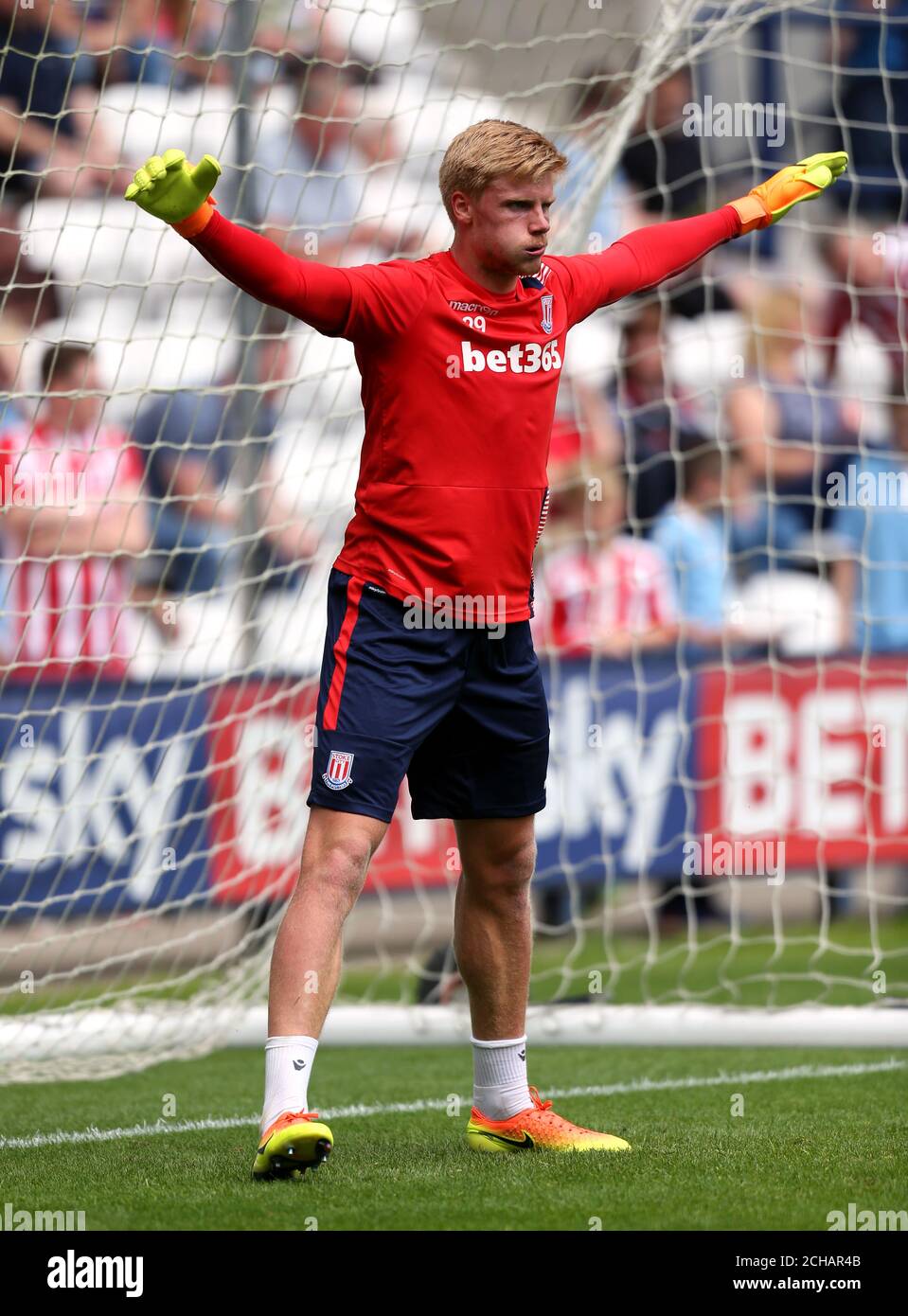 Stoke City goalkeeper Jakob Haugaard Stock Photo - Alamy