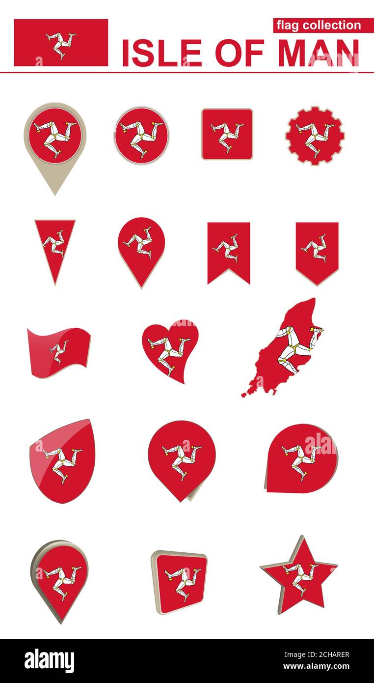 Official flag of the isle of man Cut Out Stock Images & Pictures - Alamy