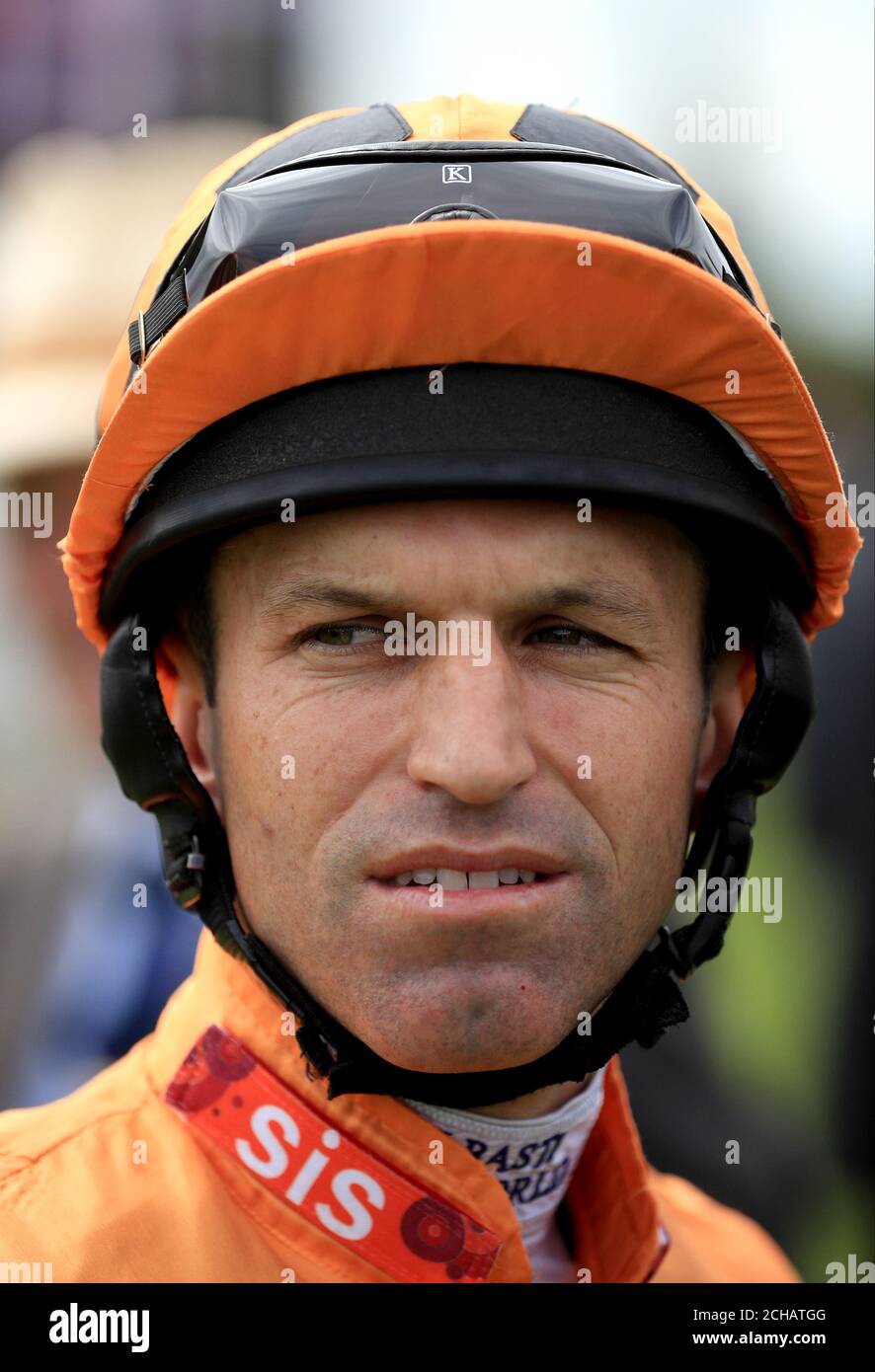Jockey Pat Dobbs Stock Photo - Alamy