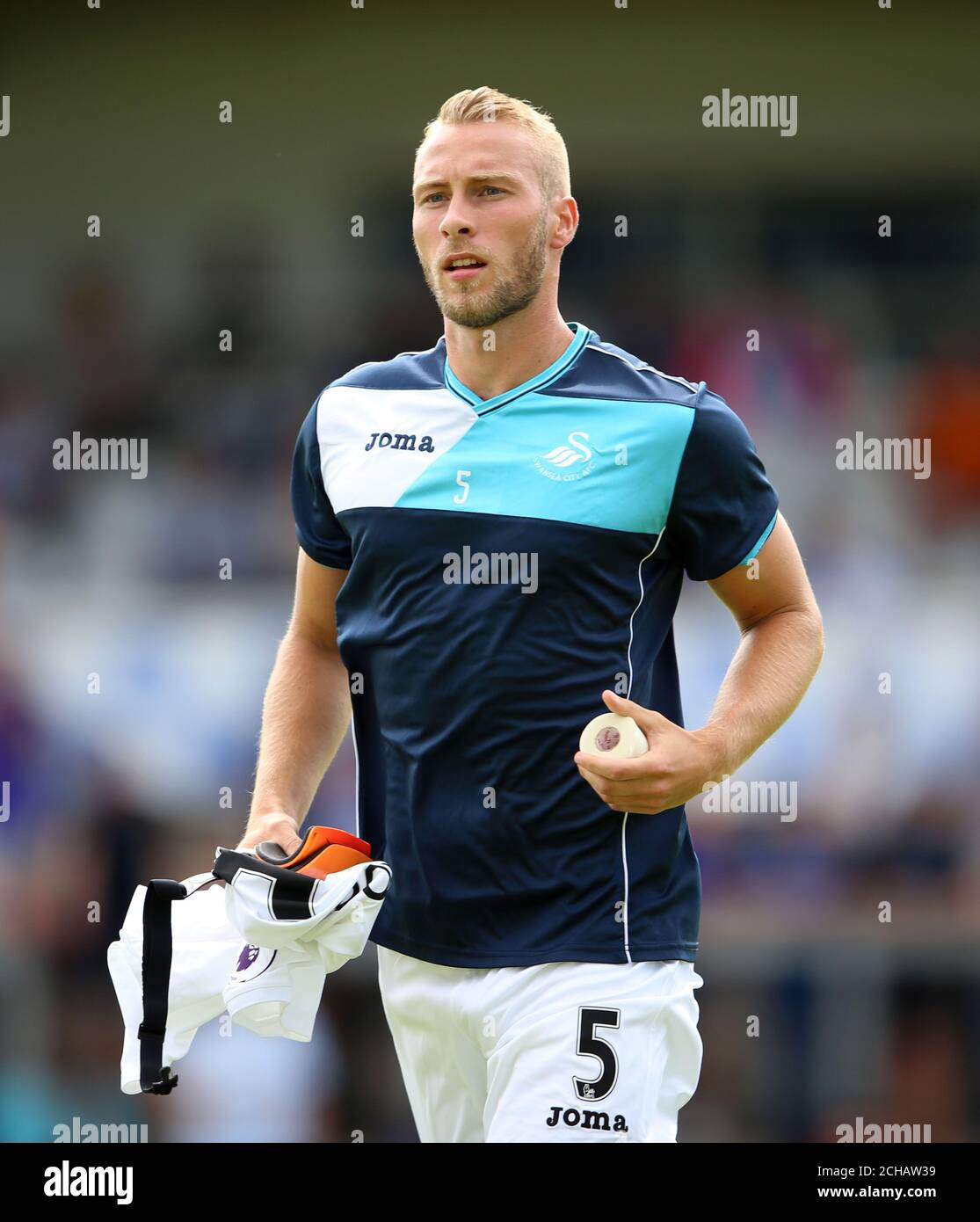 Swansea City's Mike Van Der Hoom during the pre-season friendly match ...