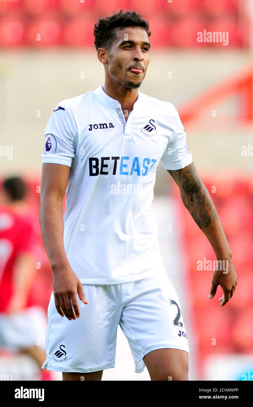 Swansea City's Kyle Naughton Stock Photo - Alamy