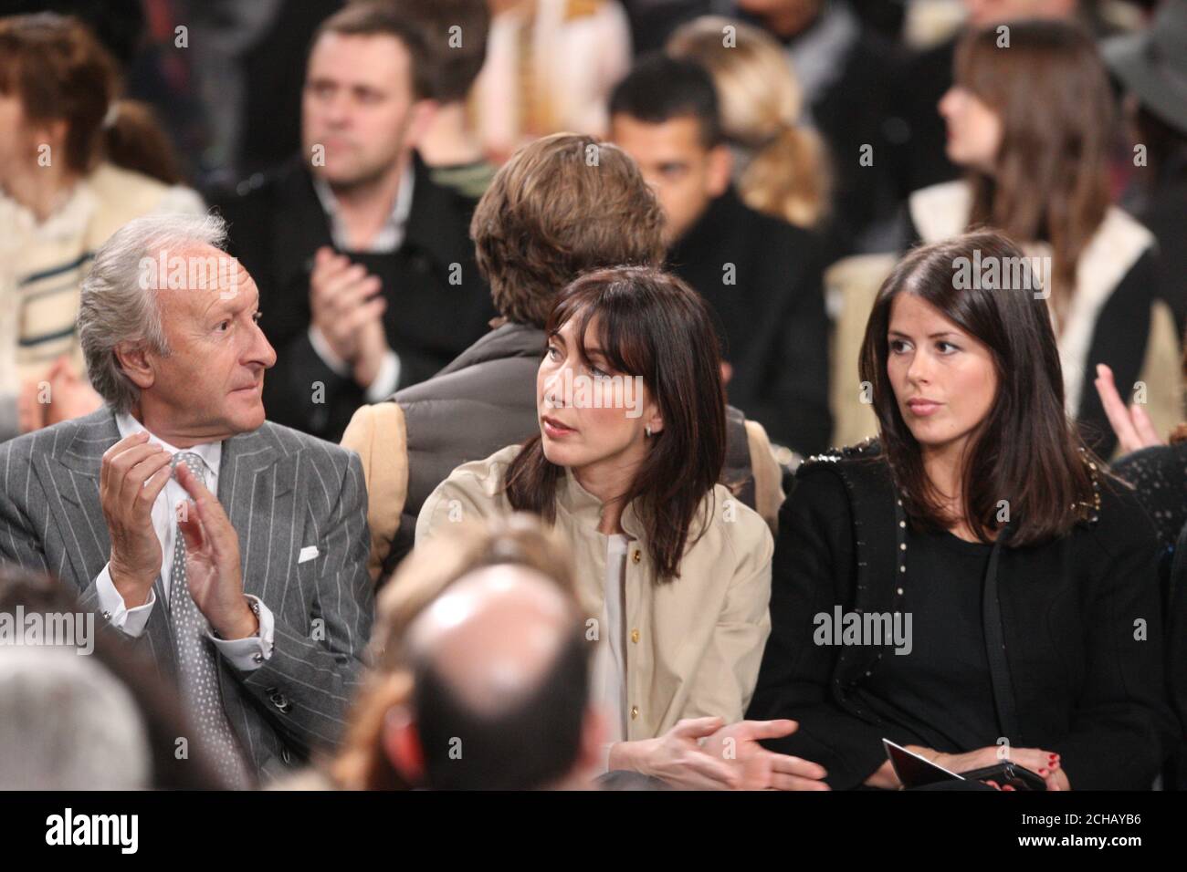 Harold Tillman, Samantha Cameron and Isabel Spearman at the Erdem ...