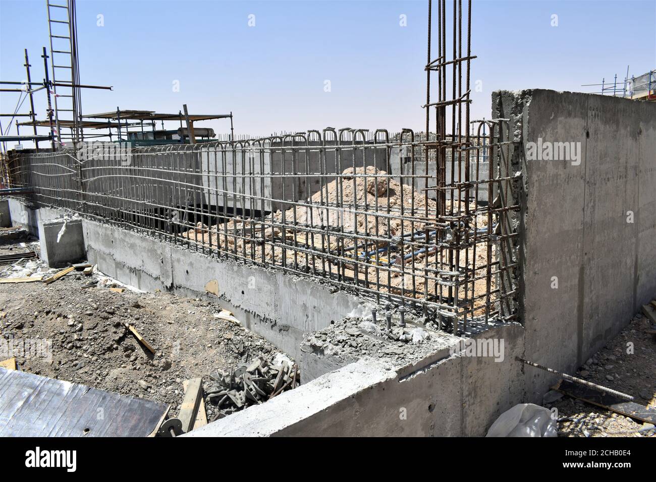 civil construction site Building in Oman. Ibri, Oman : 14-09-2020 Stock ...