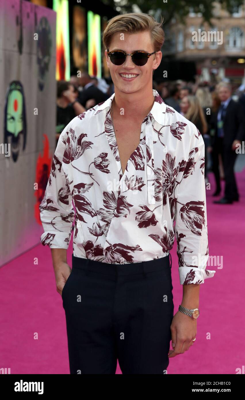 Samuel Harwood arriving for the Suicide Squad European Premiere, at the ...