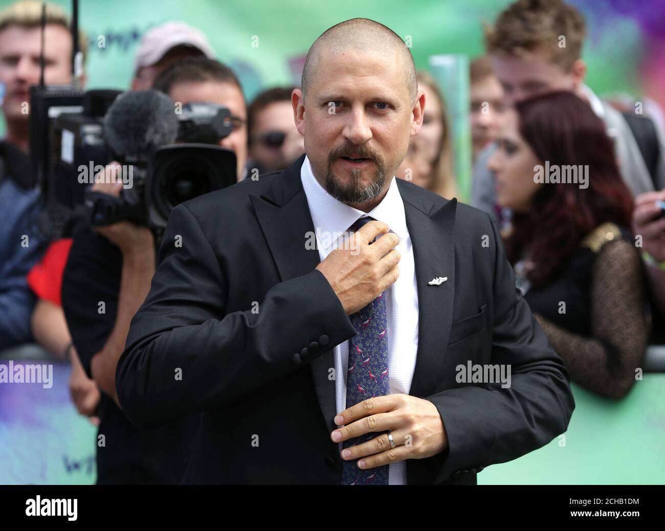 Director David Ayer arriving for the Suicide Squad European Premiere ...