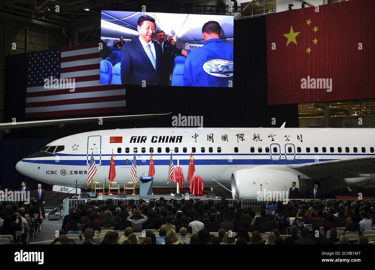 Boeing 737 assembly line hi-res stock photography and images - Alamy