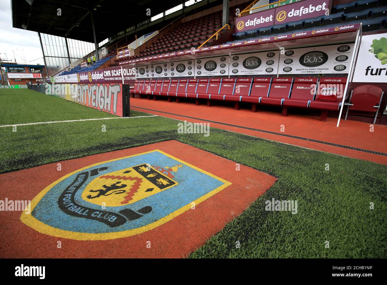 General view of Turf Moor Stock Photo - Alamy