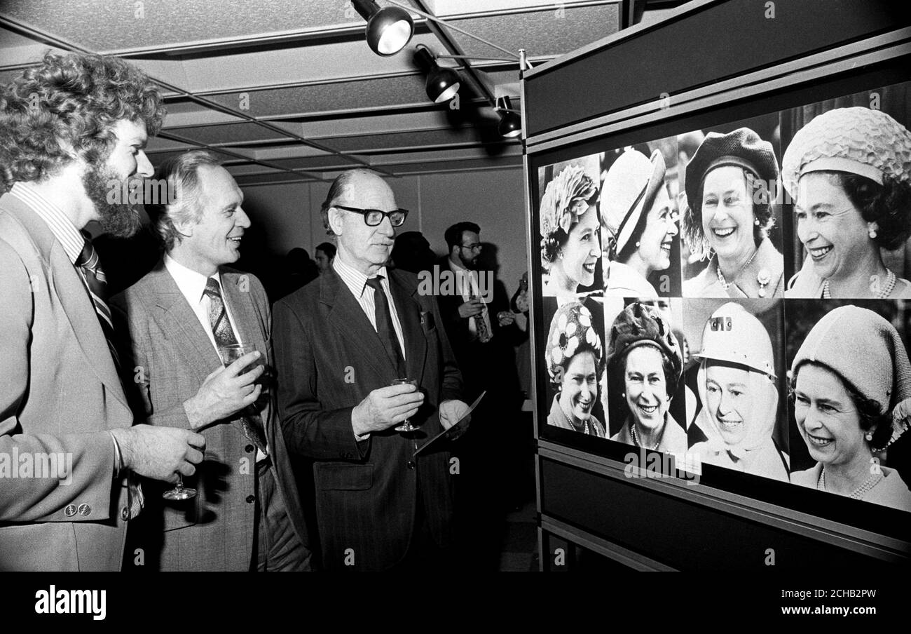 Ron Bell (centre), PA photographer, with visitors to the Silver Years ...