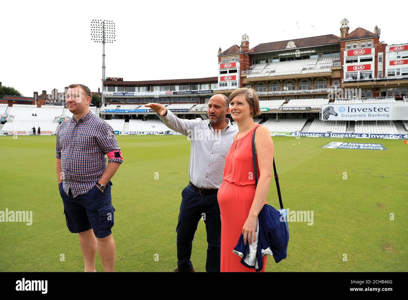 Former Surrey and England cricketer Mark Butcher with guests on the ...