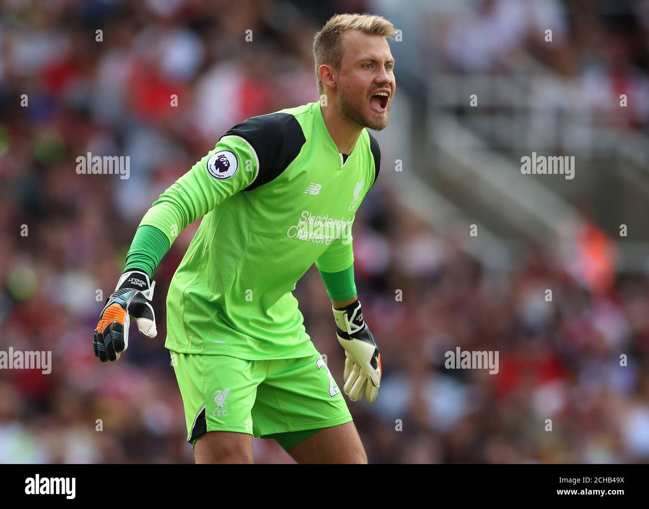 Liverpool goalkeeper Simon Mignolet Stock Photo - Alamy