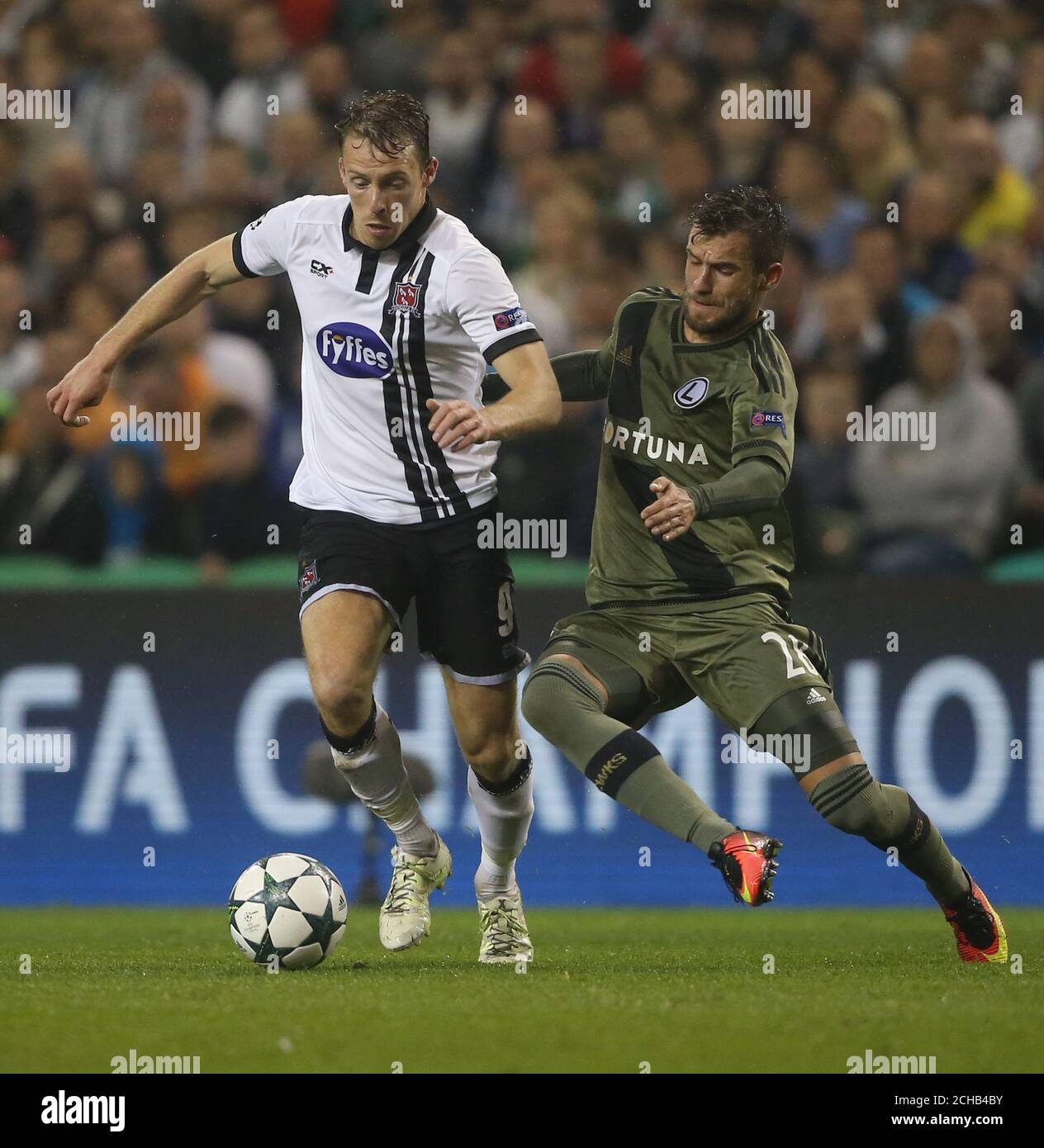 Legia warsaws lukasz broz uefa champions league qualifying play off hi ...