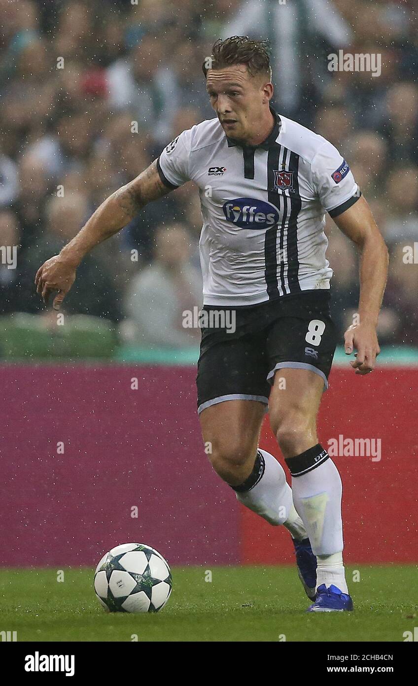 Dundalk's John Mountney during the UEFA Champions League qualifying ...