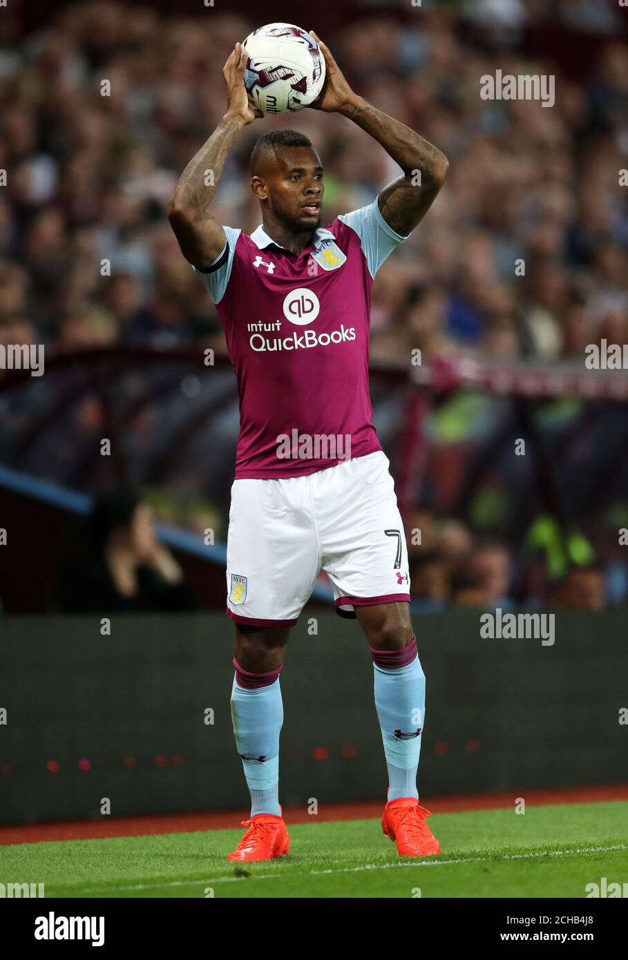 Leandro Bacuna, Aston Villa Stock Photo - Alamy