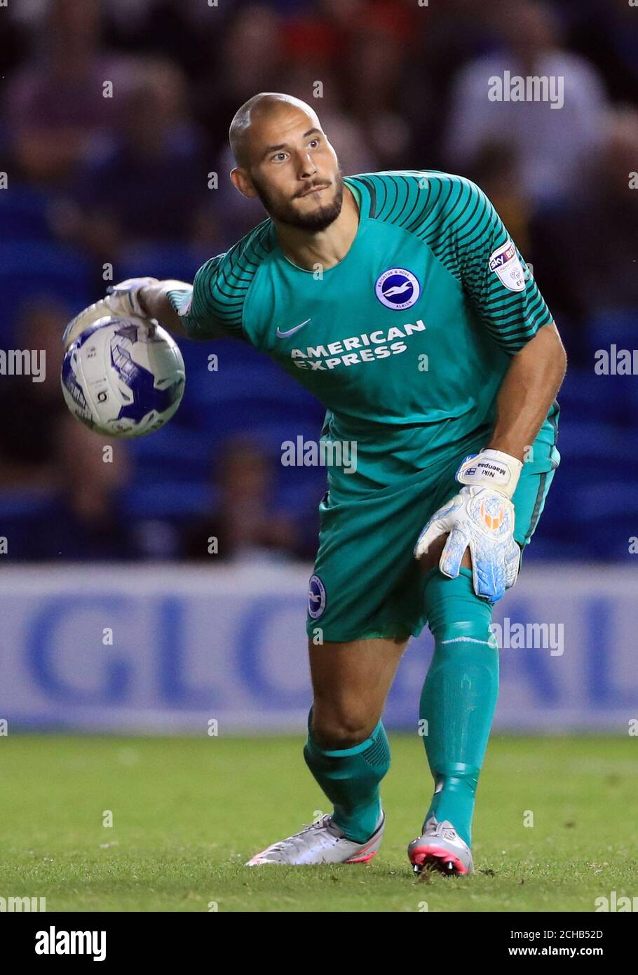 Brighton and Hove Albion goalkeeper Niki Maenpaa Stock Photo - Alamy