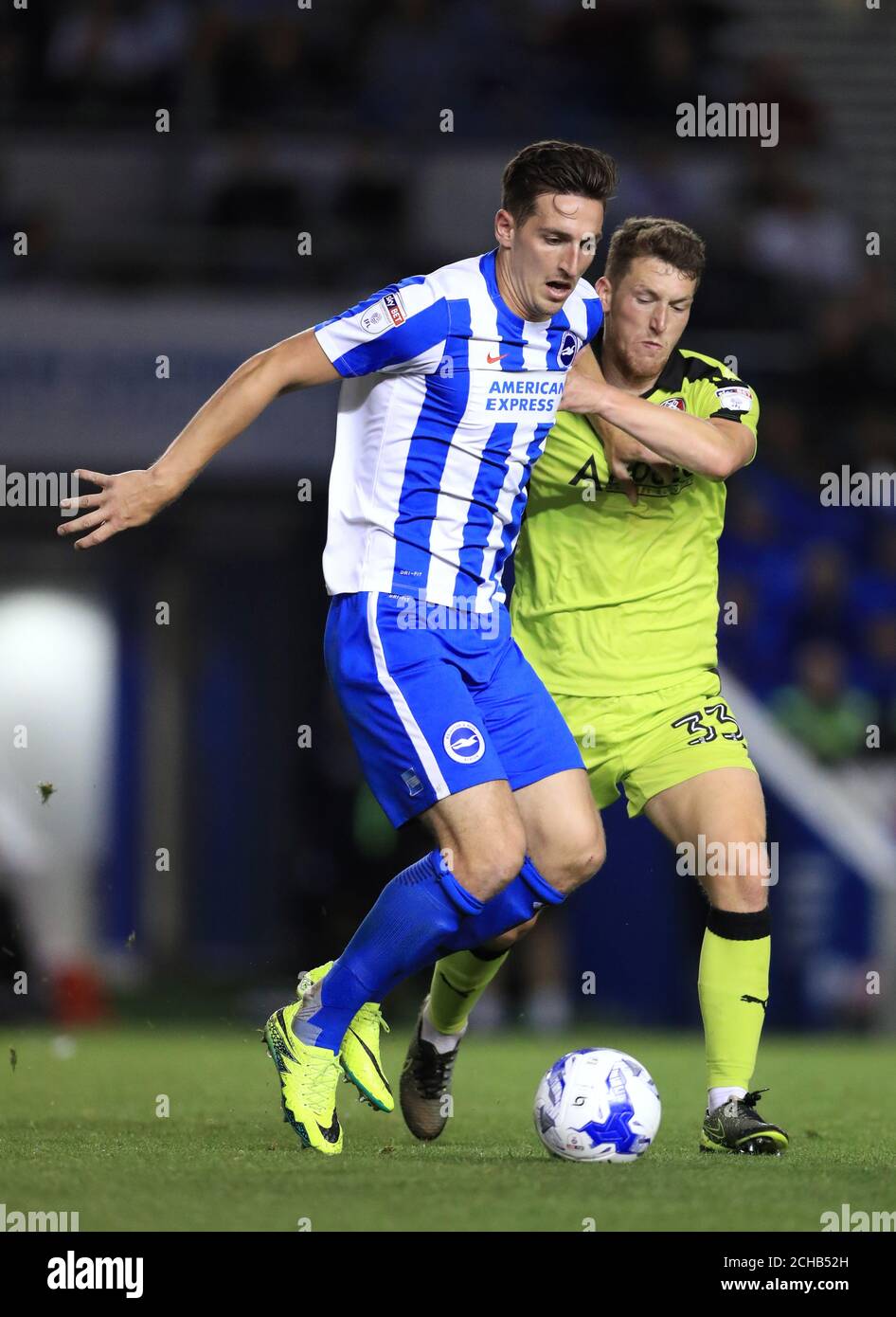 Brighton and Hove Albion's Lewis Dunk (left) in action Stock Photo - Alamy