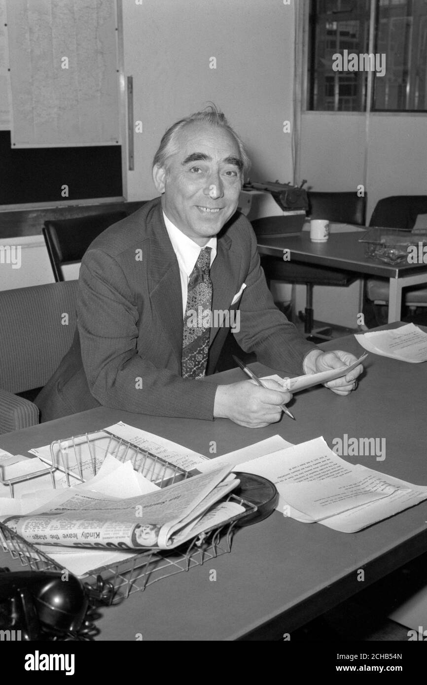 Chief sub editor Black and White Stock Photos & Images - Alamy