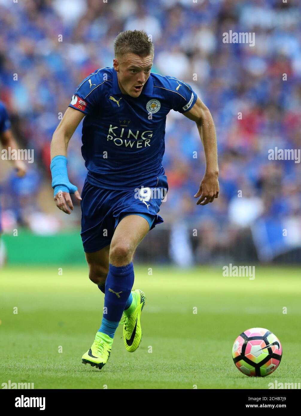 Leicester City's Jamie Vardy Stock Photo - Alamy