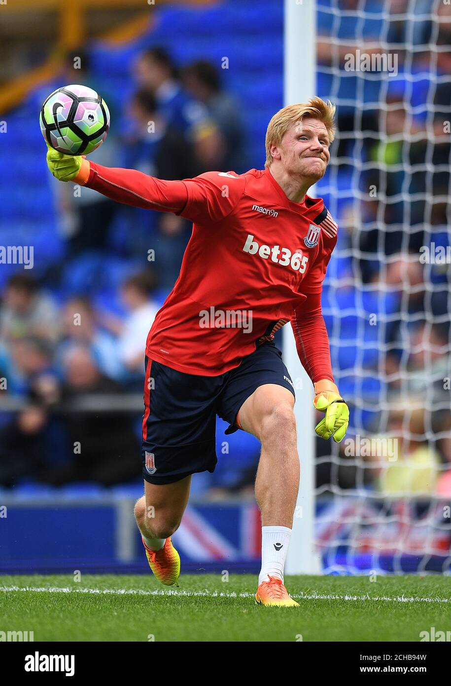 Stoke city goalkeeper jakob haugaard hi-res stock photography and ...
