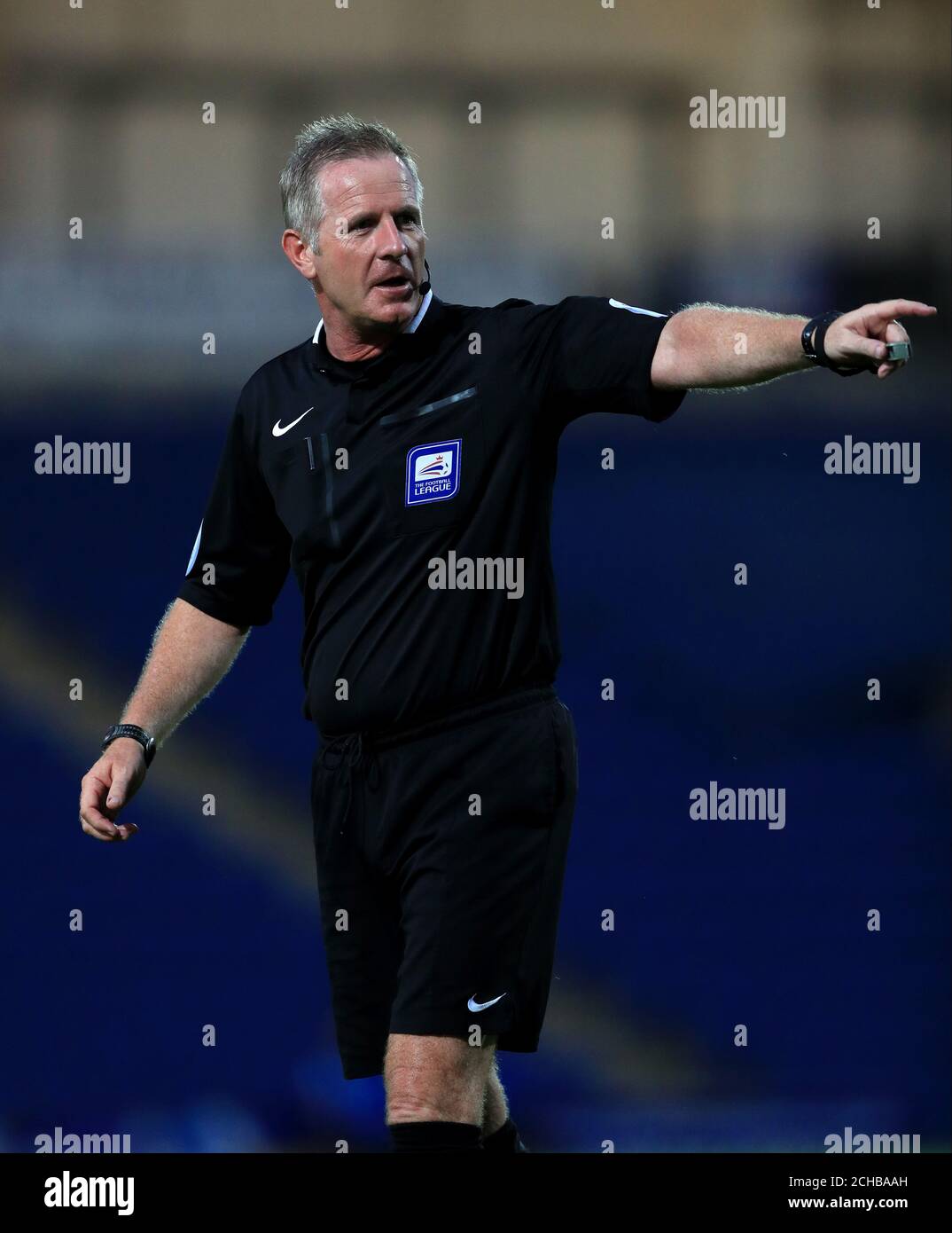 Referee Mark Heywood Stock Photo - Alamy