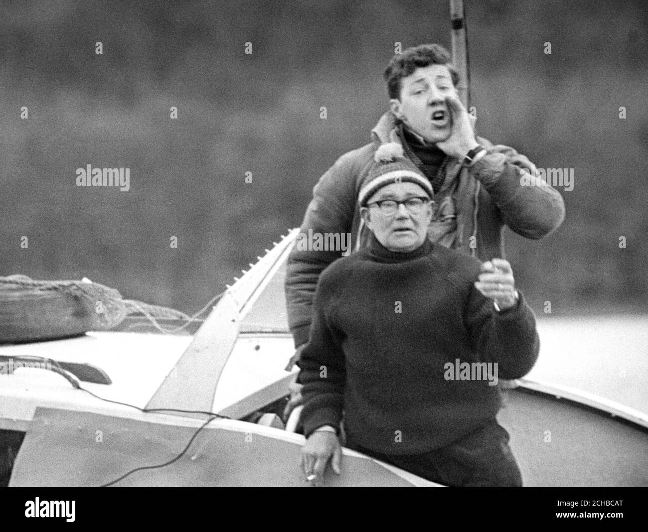 Donald Campbell's mechanic and life-long friend Leo Villa (front ...