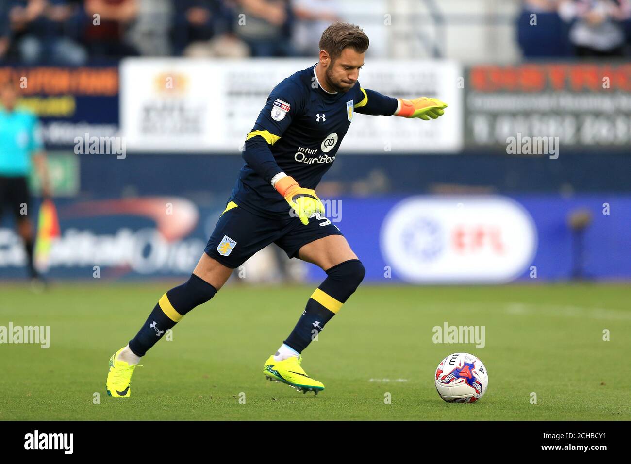 Aston Villa goalkeeper Mark Bunn Stock Photo - Alamy