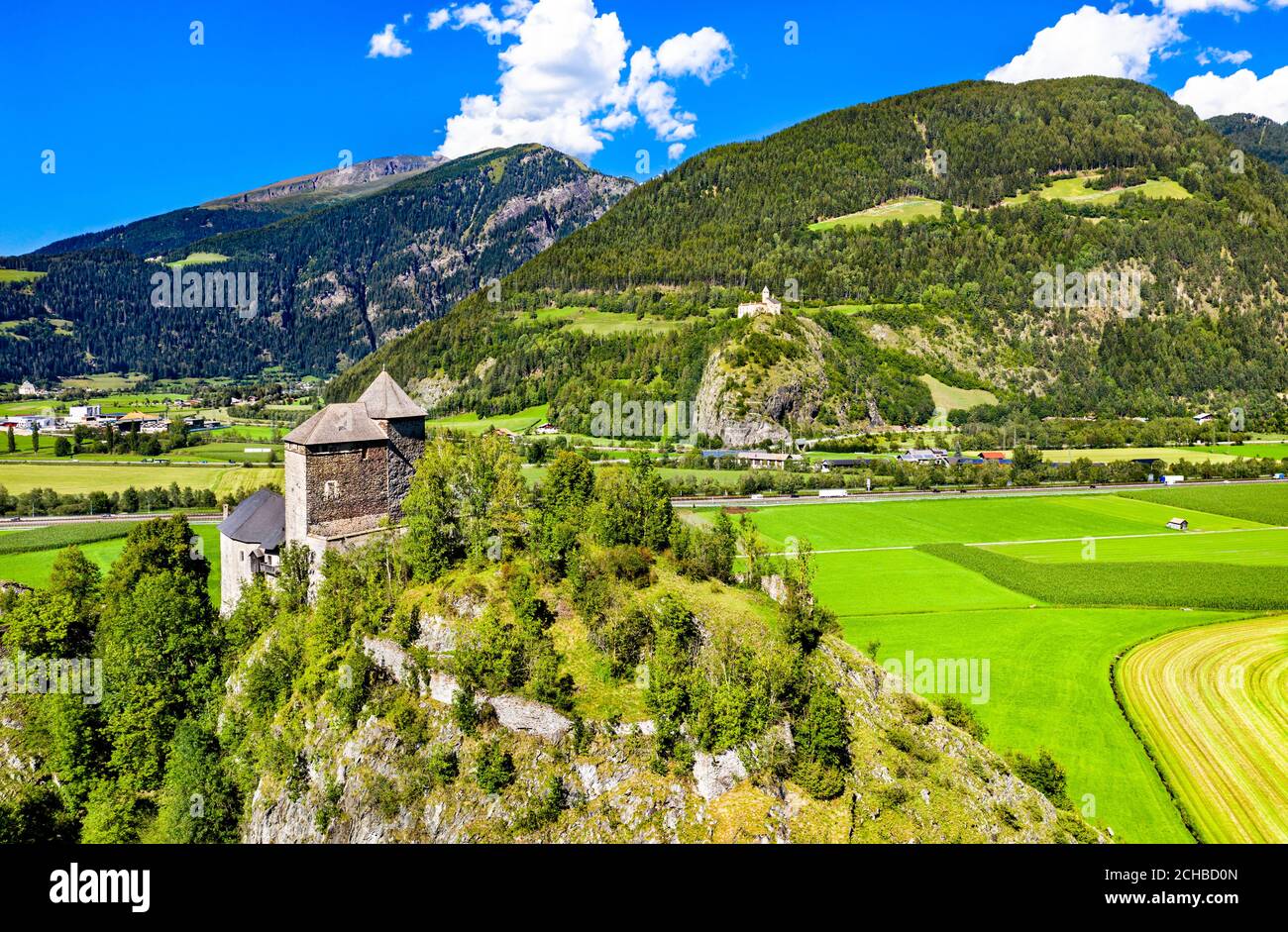 Reifenstein and Sprechenstein Castles in South Tyrol, Italy Stock Photo ...