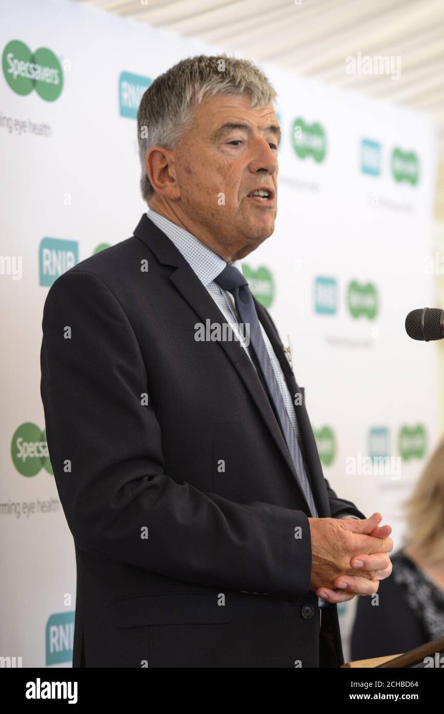 Doug Perkins speaks at the launch of Specsavers and the RNIB's ...