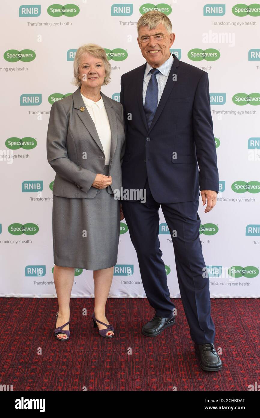 Dame Mary Perkins and Doug Perkins at the launch of Specsavers and the ...