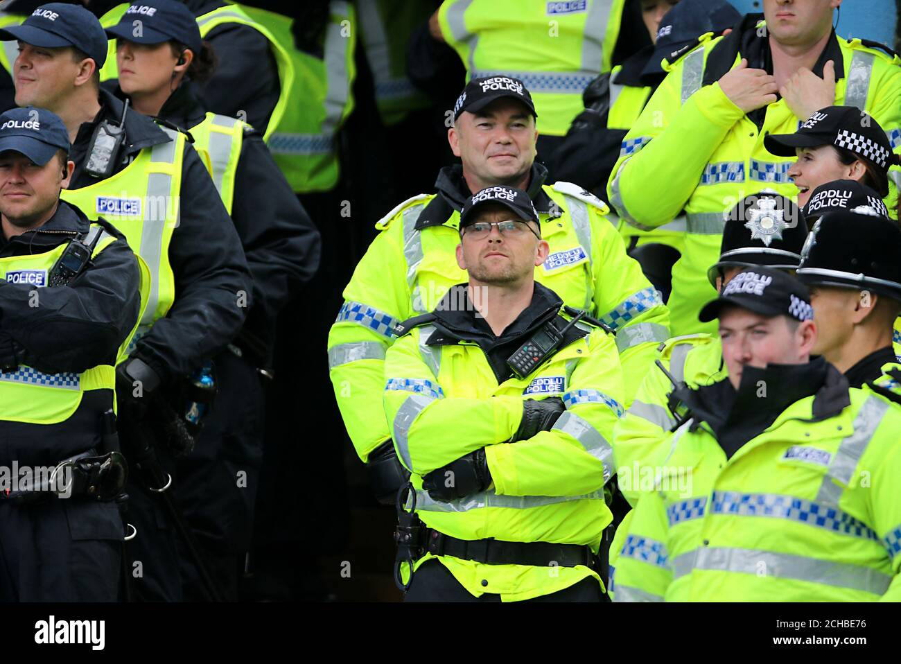 Police presence at Hillsborough Stadium Stock Photo - Alamy