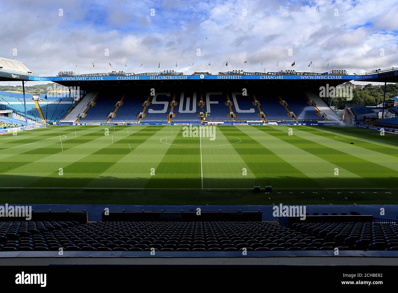 Hillsborough stadium pitch view hi-res stock photography and images - Alamy