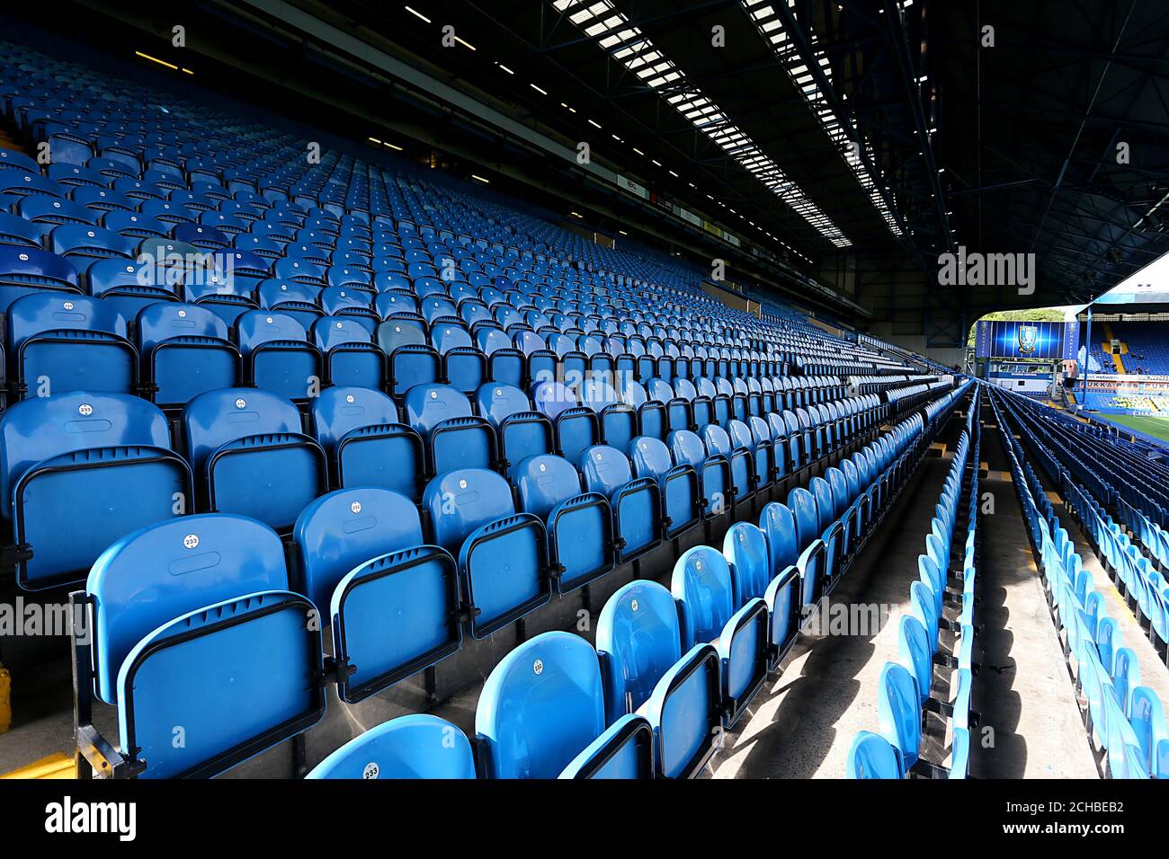 General view of seating at Hillsborough Stadium Stock Photo - Alamy
