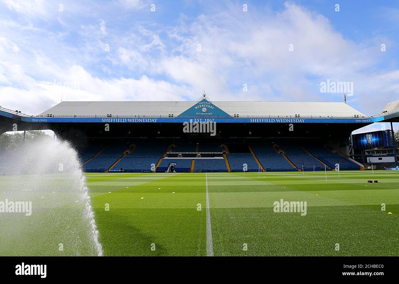 General view of the pitch at Hillsborough Stadium Stock Photo - Alamy