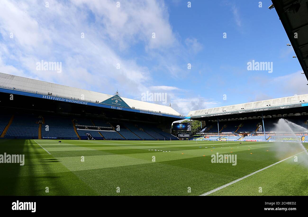 Hillsborough stadium pitch view hi-res stock photography and images - Alamy
