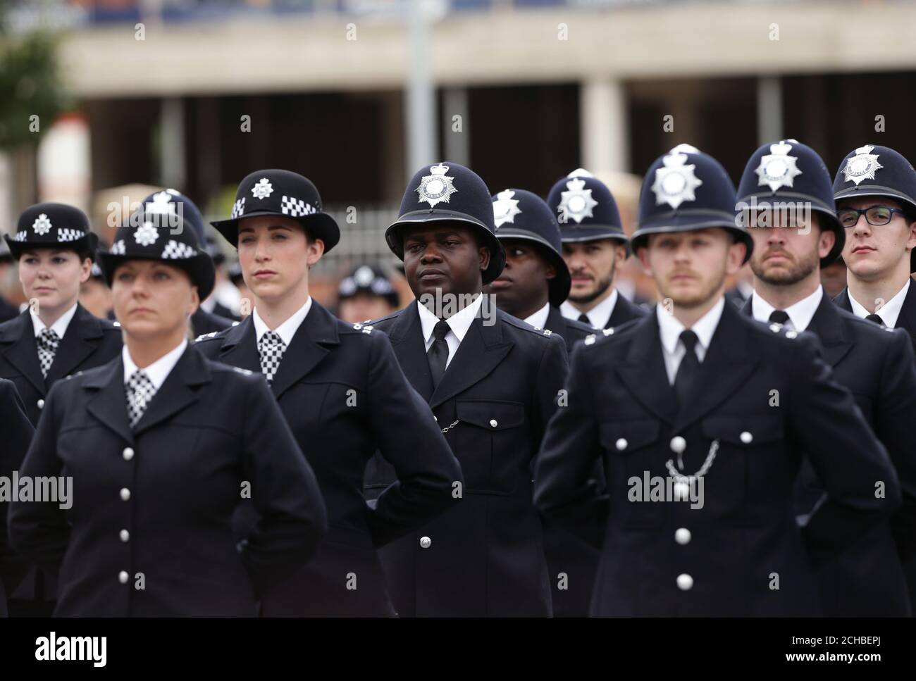 New recruits during the Metropolitan Police Service's first passing-out ...