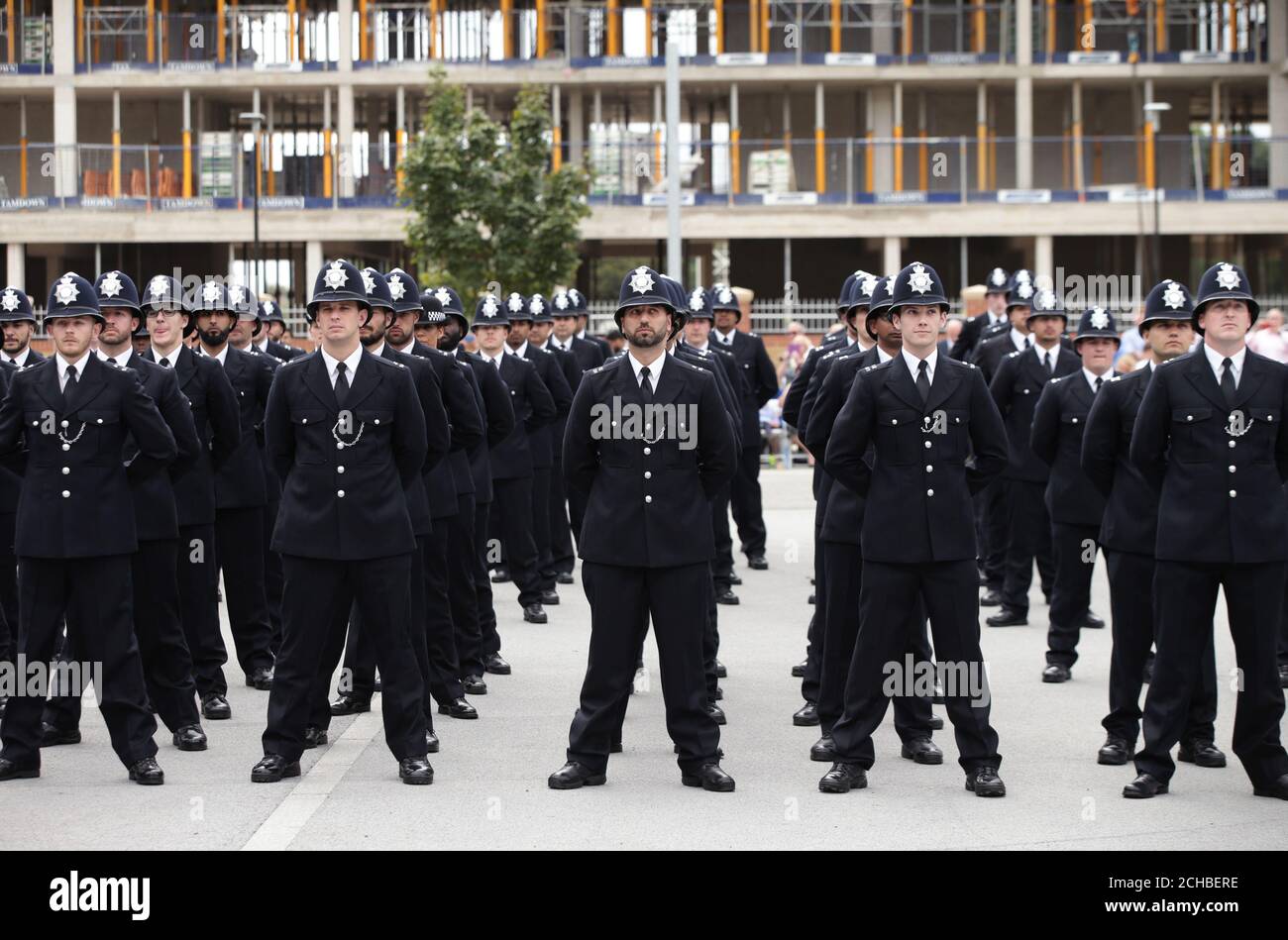 New recruits during the Metropolitan Police Service's first passing-out ...
