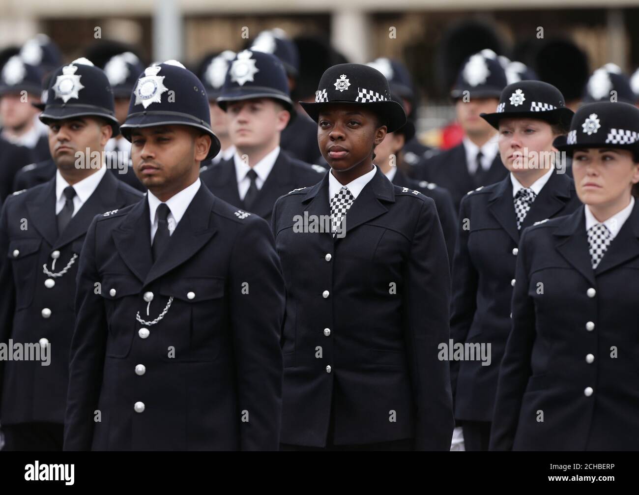 New recruits during the Metropolitan Police Service's first passing-out ...