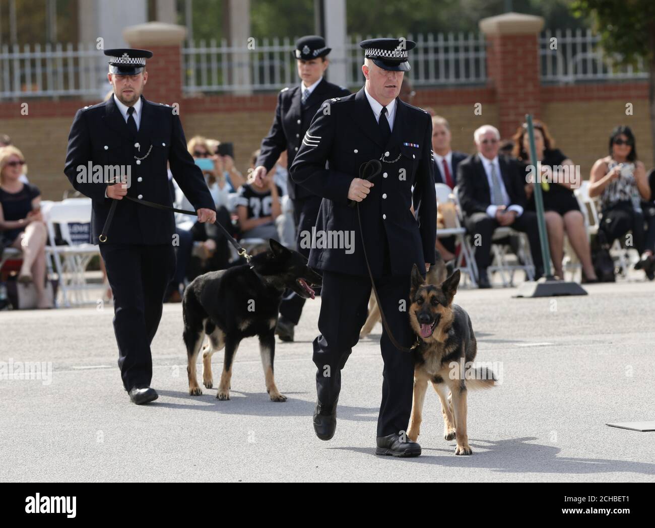 Police dog handlers during the Metropolitan Police Service's first ...