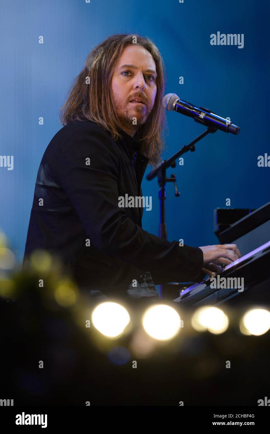 Tim minchin performing at bbc proms in the park hi-res stock ...